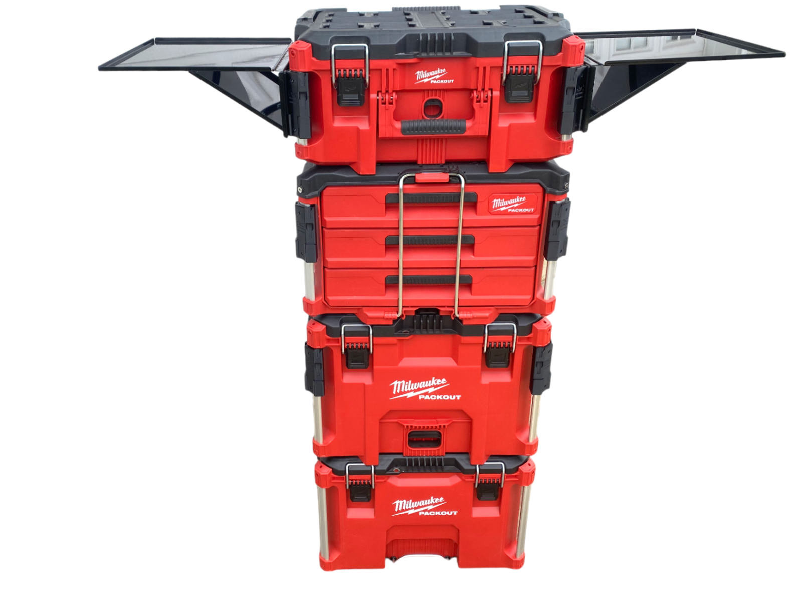 Milwaukee Packout, Folding / Detachable Steel Table, Rail Caps Included ...