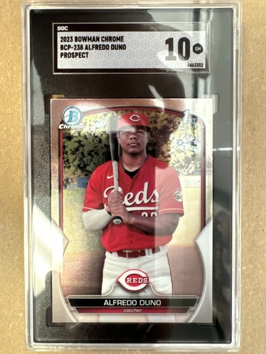 2023 Bowman Chrome Prospects Alfredo Duno BCP-238 Reds SGC10 | eBay