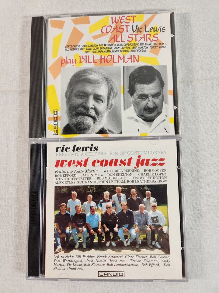 Vic Lewis West Coast All-Stars 4 CD LOT 1990s Cool Jazz Discs NEAR MINT ...