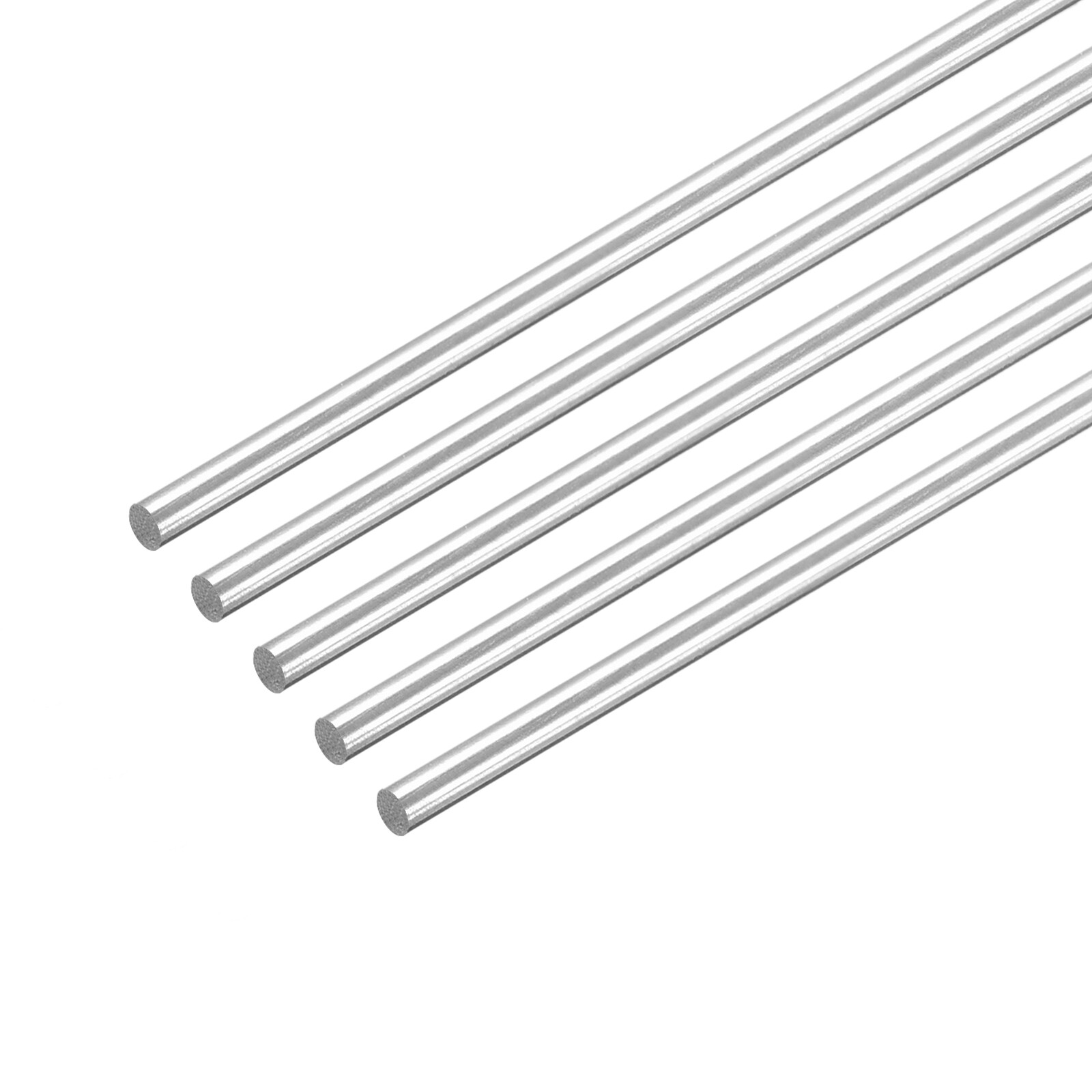 5pcs 304 Stainless Steel Round Rods, 1.8mm x 300mm Solid Shaft Rods ...