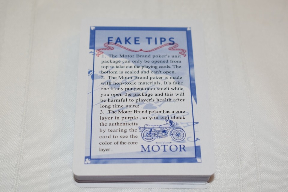 Motor Brand High Quality Playing Cards No.976 | eBay