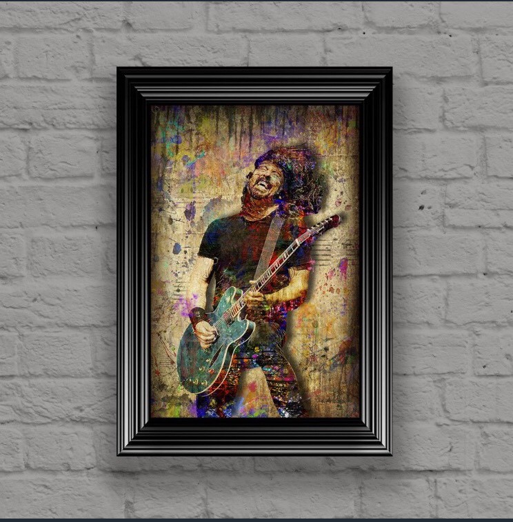 FOO FIGHTERS Dave Grohl 12x18in Poster, Pop Art Dave Grohl Free ...