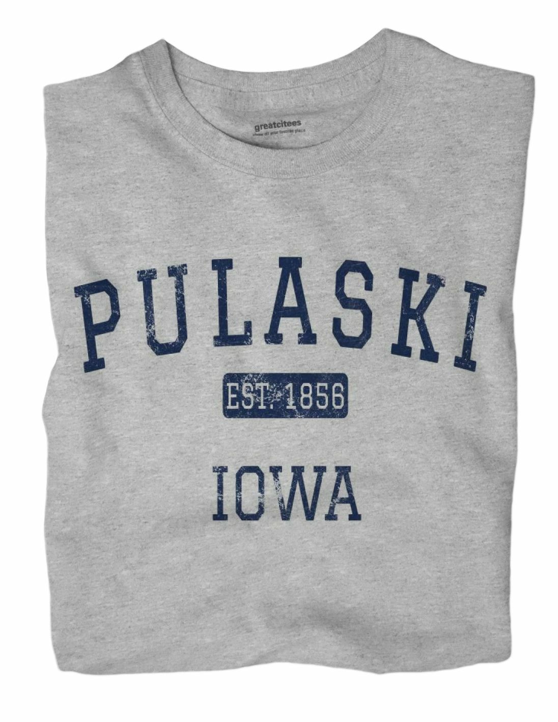 Pulaski Iowa IA T-Shirt EST | eBay