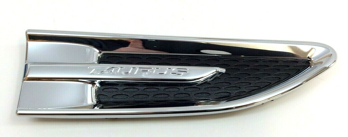 2010-2019 Ford Taurus passenger front fender chrome black Nameplate ...