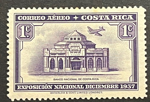 Travelstamps: Costa Rica Airmail Stamps Sc #C35 - 1937 1¢ Exposition ...