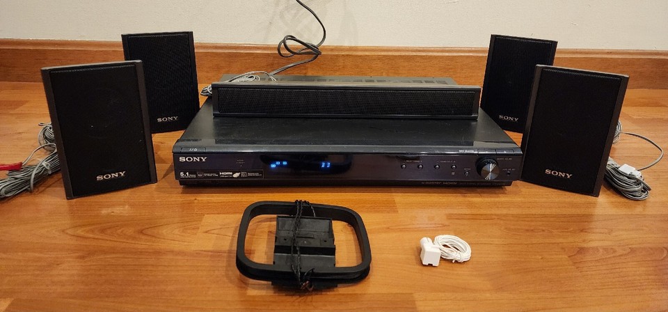 (OOS) Sony STR-KS2300 Multi Channel AV Receiver w/ 5 Speakers and 5 ...
