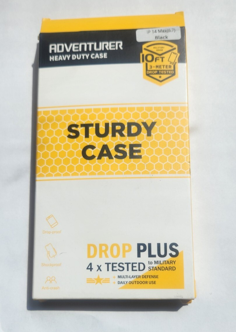 Adventurer Heavy Duty Case iphone 14 Pro Max case with 2 tempered glass ...