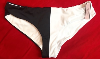 Victoria's Secret NWT Cheeky Hipster Black & White Colorblock Bikini ...