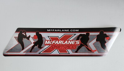 Todd McFarlane SPORTS PICKS Promo 12" STICKER Decal Exclusive NEW Red ...