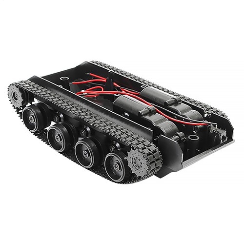 Robot Tank Chassis Metal Robot Tank Car Chassis Kit DC Motor Tracked ...