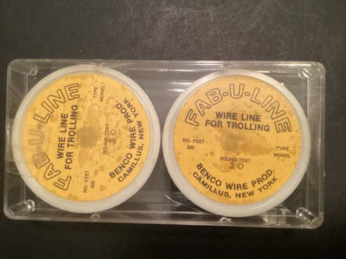 Vintage Fab U Line Wire Fishing Trolling Line 30lb Test Two 300 Yard ...
