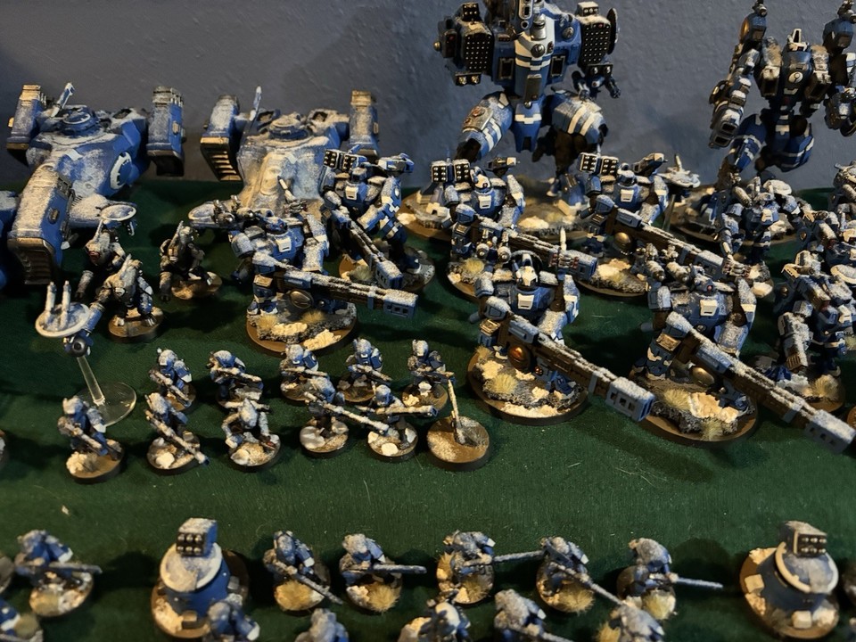 Games Workshop Warhammer 40K Tau Painted Army 3000+ Points | eBay UK