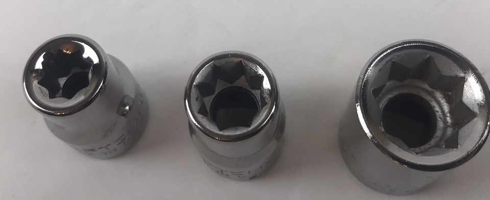 Craftsman USA Made 3/8" Drive 8PT Double Square Sockets 1/4 5/16 7/16 ...