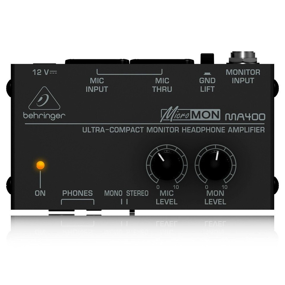 Behringer MicroMON MA400 Ultra-Compact Monitor Headphone Amplifier ...