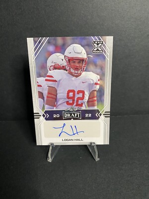 2022 Leaf Pro Set Draft Logan Hall Auto #BA-LH1 Rookie XRC Cougars | eBay