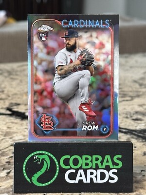 2024 Topps Chrome Drew Rom Refractor SHIPS FREE! | eBay