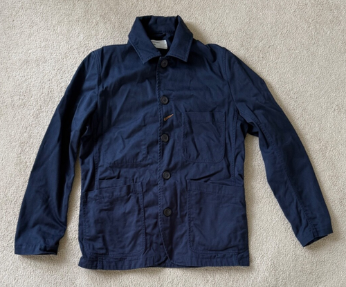 Universal Works Men's Bakers Jacket in Navy Twill - Size Medium | eBay
