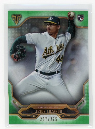 2020 Topps Triple Threads Jesus Luzardo Emerald Rookie RC 207/275 #64 ...