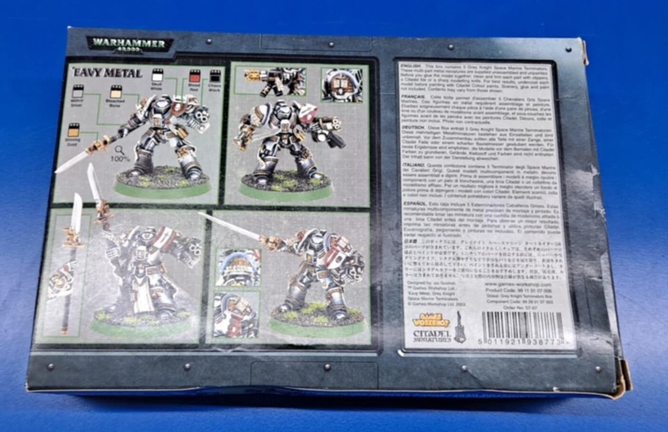 Warhammer 40K Grey Knight Space Marine Terminators 57-07 (2003) Metal ...