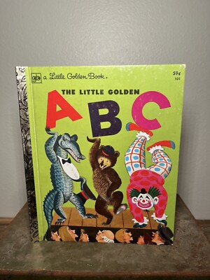 VINTAGE LITTLE GOLDEN BOOK #101, "THE A,B,C BOOK" SIMON & SCHUSTER 1977 ...