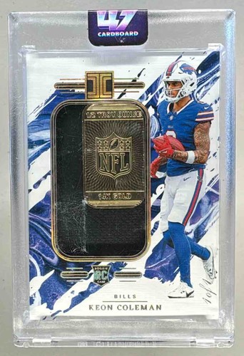 Keon Coleman 2024 Panini Impeccable #SS-KCN Gold NFL Shield Rookie RC 1 ...