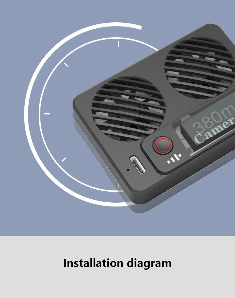 Camera Cooling Fan Heat Radiator Cooler For Canon Sony A7C ZV1 ZVE10 ...