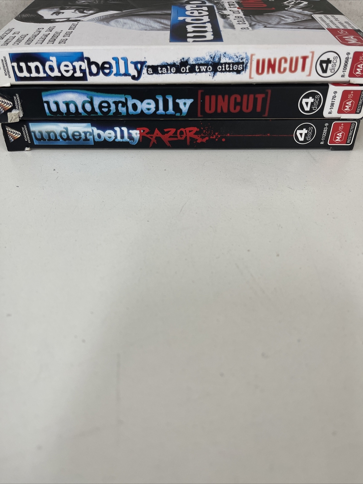 Underbelly dvds Underbelly Uncut / Razor / Tale of Two cities . One Lot ...