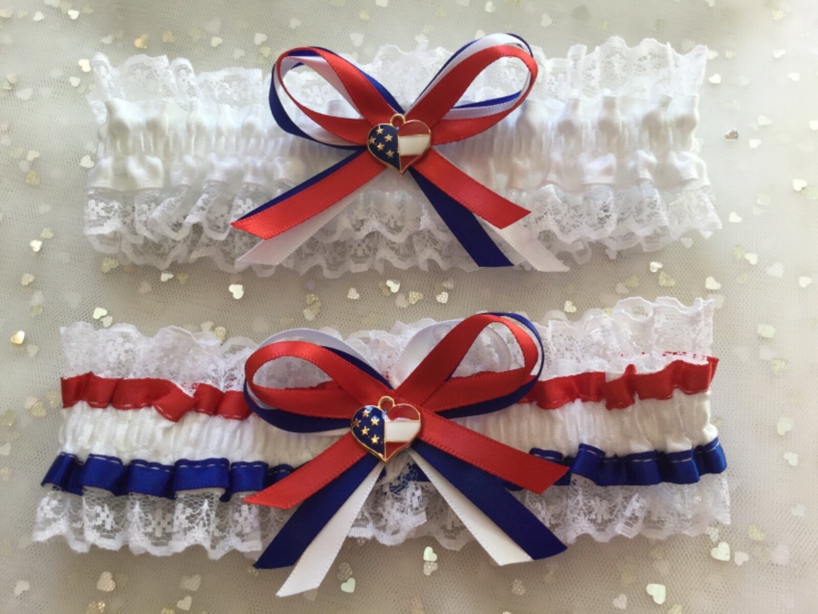 Old GloryStars & Stripes US Patriotic Brides Wedding garter all sizes ...