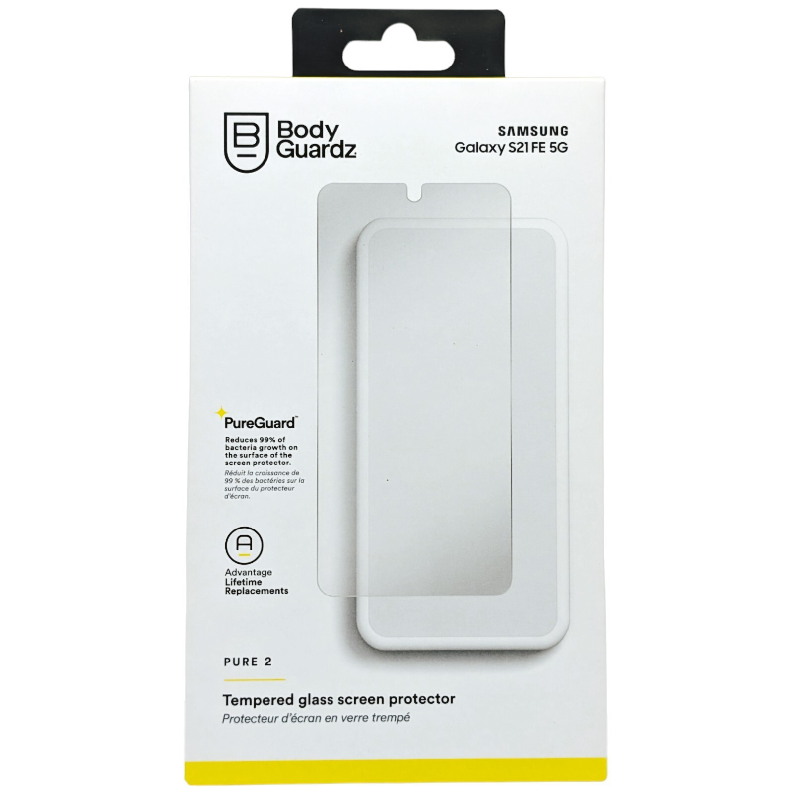 BodyGuardz Pure 2 Tempered Glass Screen Protector for Samsung Galaxy ...