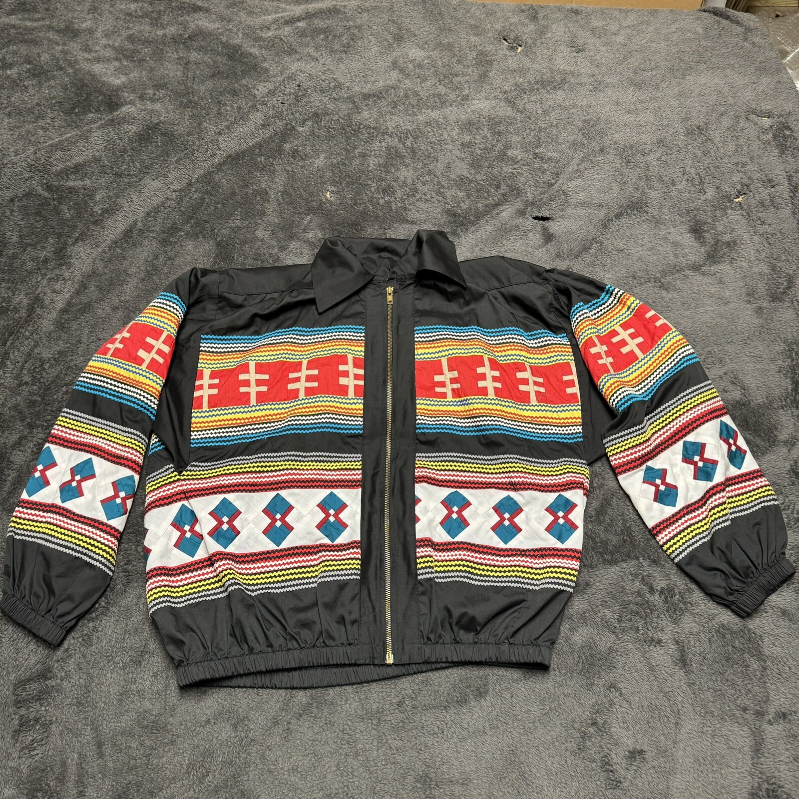 RARE Vintage Seminole Native American Black Patchwork… - Gem