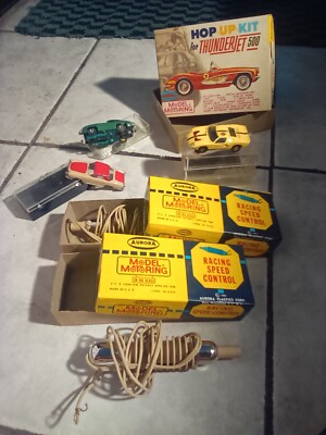 ho parts lot, 2 racing speed controls,2 & half cars aurora model ...