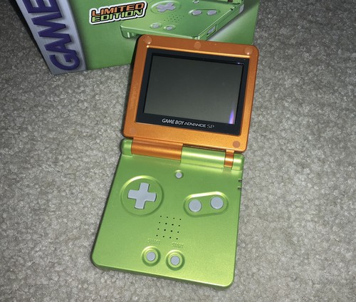 Nintendo Gameboy Advance SP Shrek Lime Green & Orange IN BOX + 6 Games ...
