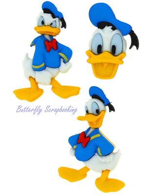 DISNEY DONALD DUCK Buttons Dress It Up Button Embellishments Jesse ...