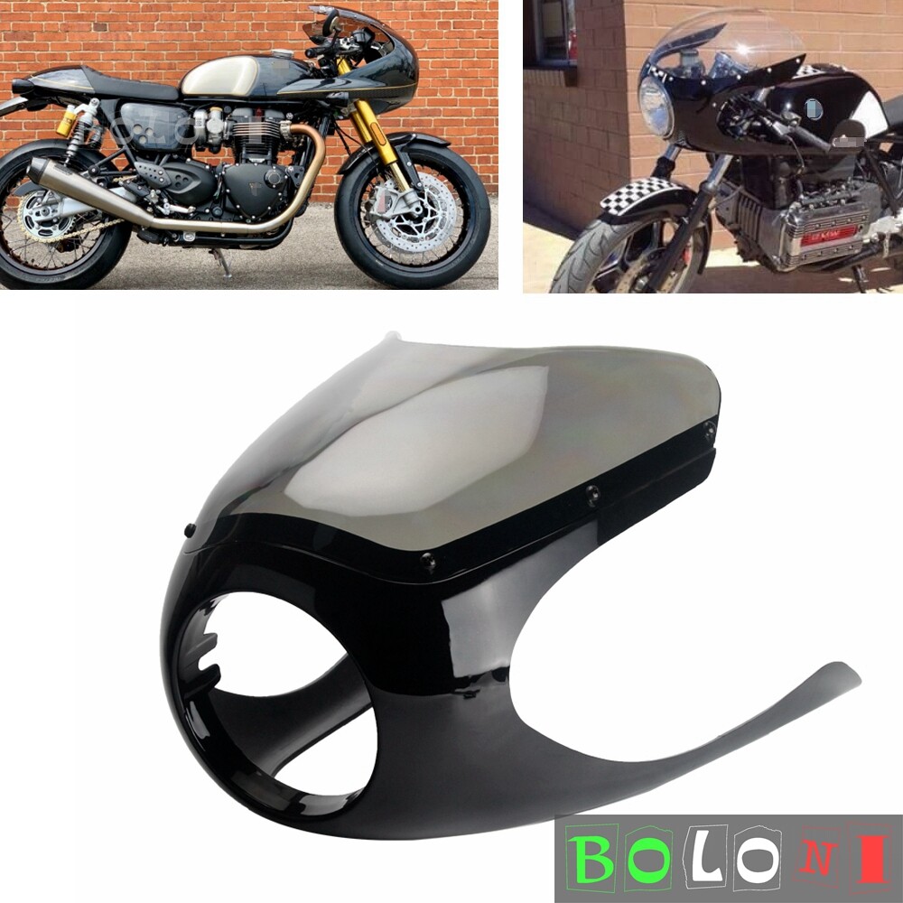6-1/4" Headlight Half Fairing For Thruxton 1200 TFC RS BMW R80 Yamaha ...