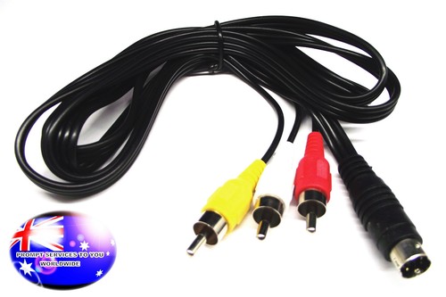 From OZ Quality 1PC 7 Pin S-Video Male To 3 RCA Male Cable Lead Audio ...