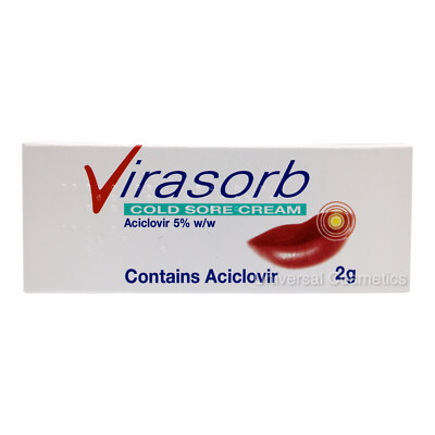 Virasorb Cold Sore Cream Tube Effective Itch Relief - 2g | eBay UK