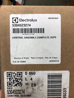 New Genuine OEM Electrolux Frigidaire 5304523274 Complete Control ...