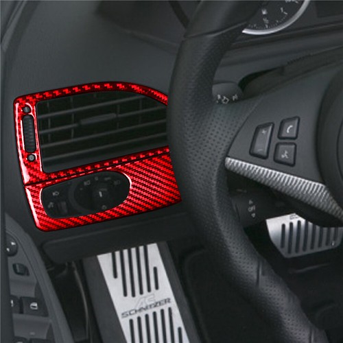 6pcs Carbon Fiber Dashboard Interior Sticker Trim Set For BMW 645 650 ...
