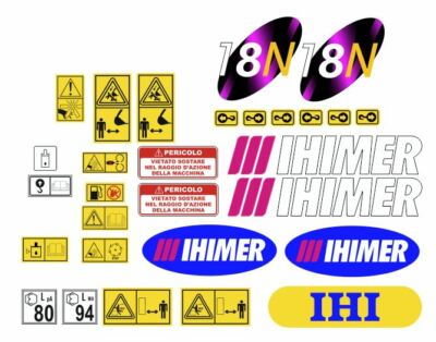 Ihimer Ihi 18N Decals Stickers Complete Kit | eBay