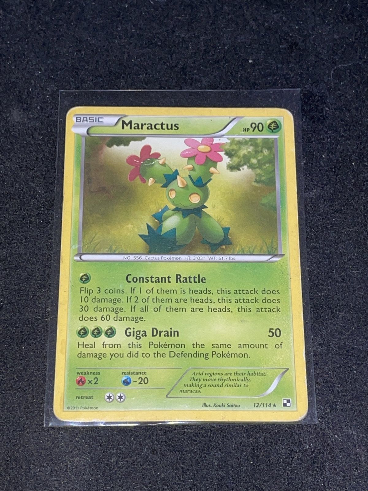 Maractus 12/114 Non Holo Rare Black & White Pokemon TCG Near Mint | eBay