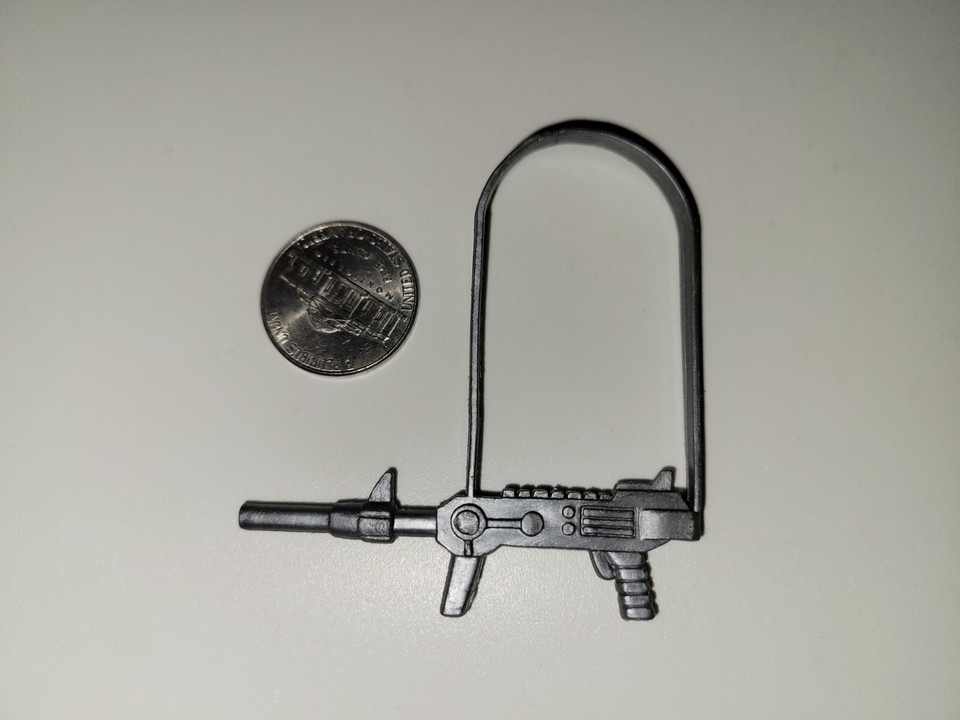 1984 EVIL ERASER Vintage MIGHTY CRUSADERS ORIGINAL Figure GUN RIFLE UZI ...