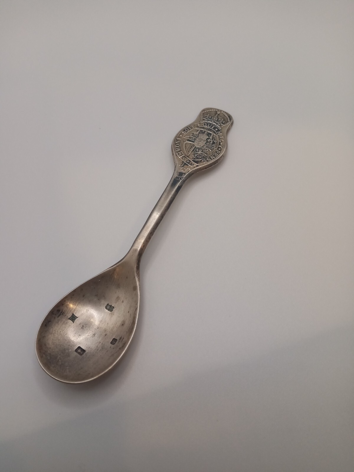 Sterling Silver Order of the Garter Souvenir Spoon British Empire Honi ...
