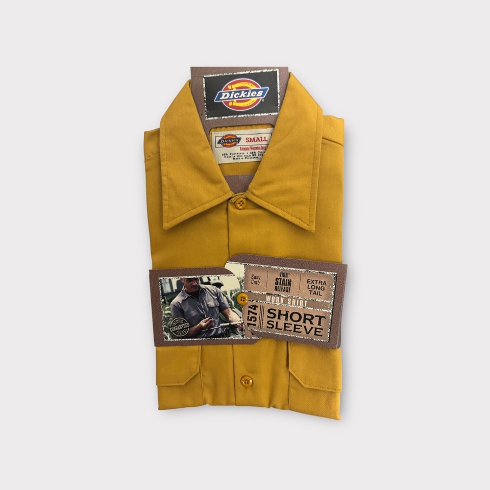 dickies mens personalized custom patch embroidered work uniform shirt ...