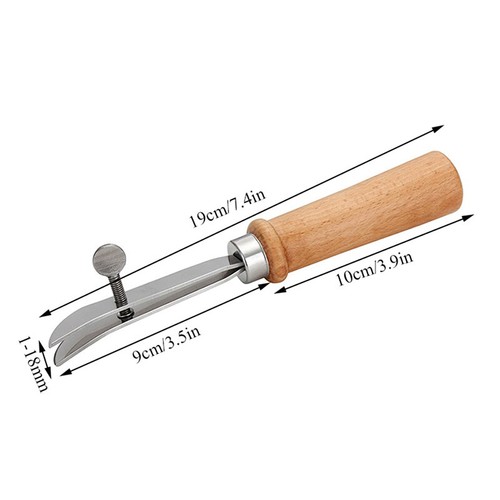 Adjustable Leather Edge Stitching Groover Leather Craft Groove Gouge ...