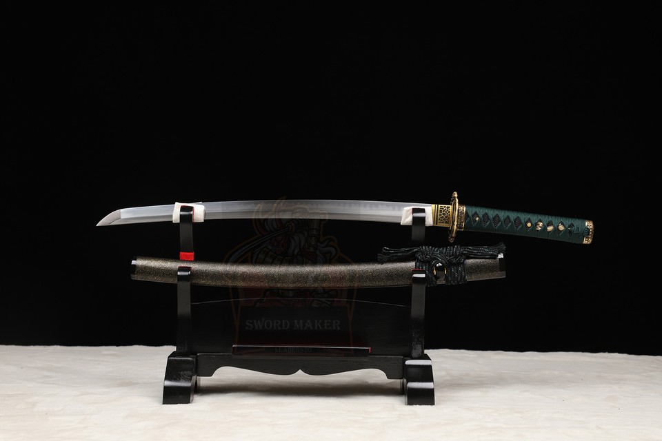 Wakizashi Sword Handmade T10 Steel Clay Tempered Japanese Samurai Real ...