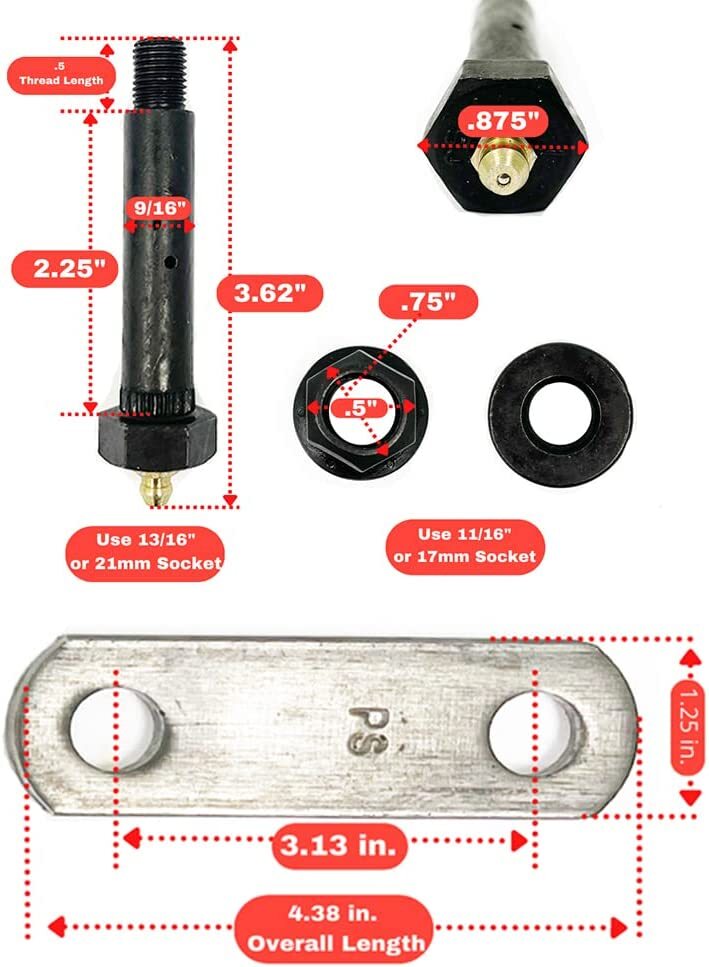Heavy Duty Grease 3,500 lbs. Trailer Suspension Kit Leaf Springs ...
