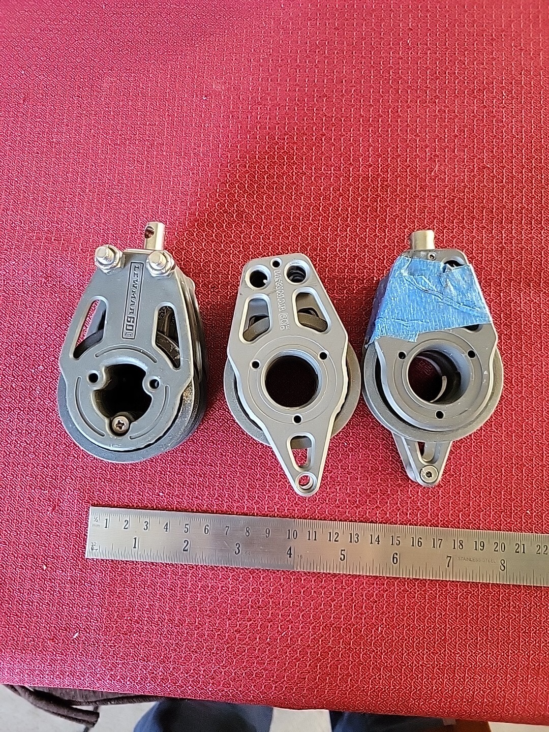 Lewmar 60mm Racing Blocks Lot Of 3 - For Parts Or Repair | eBay