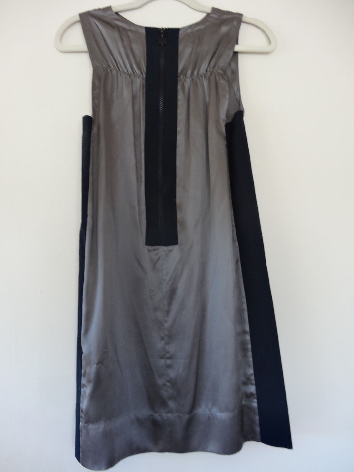 Edun silk gray shift dress with pockets, size XS, never worn | eBay