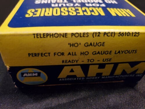 AHM accessories for HO model trains- 12 Telephone Poles | eBay
