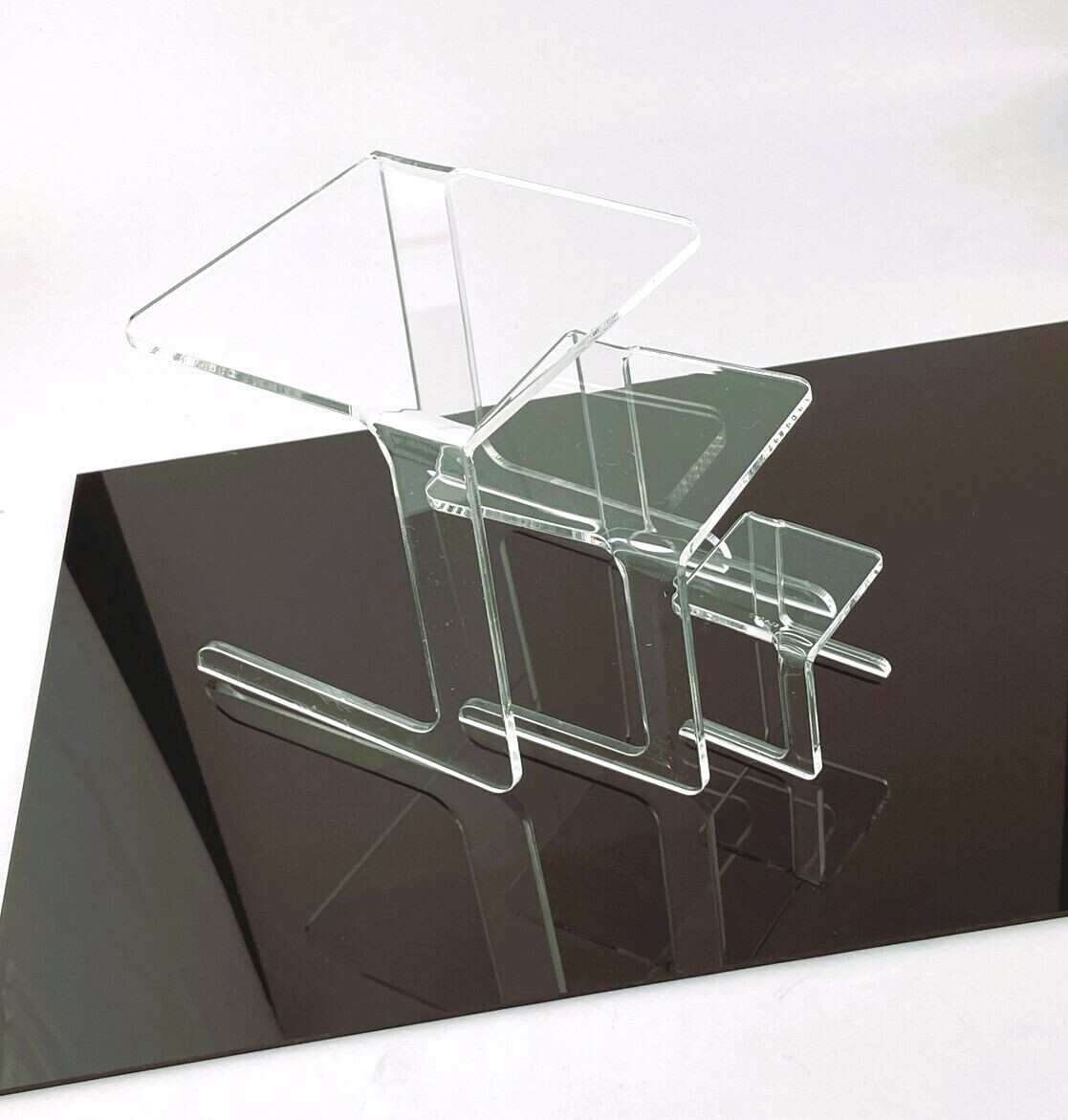 Clear Acrylic Display Stands Risers / Perspex / Acrylic Display Shelves ...